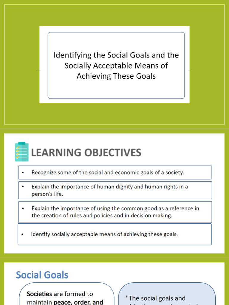 Social Goals | PDF