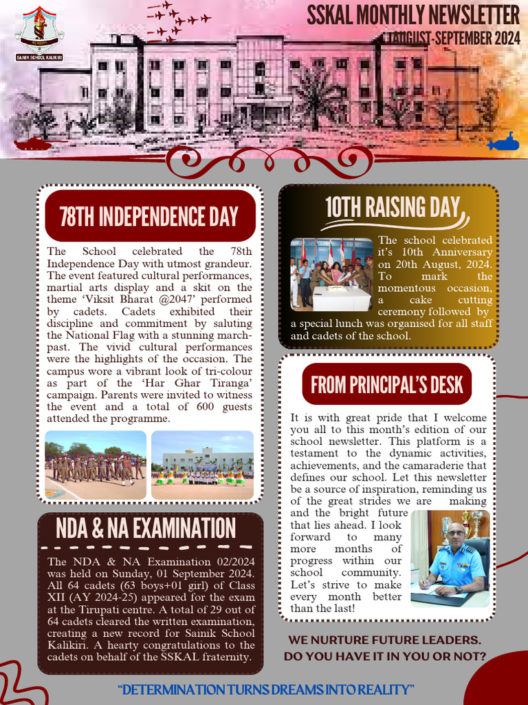 Newsletter Aug-Sep 2024 | PDF | Military Education And Training ...