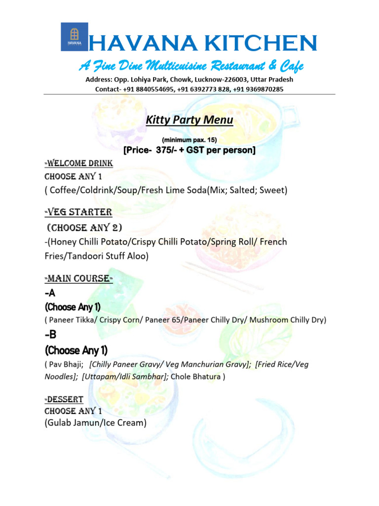 Kitty Menu - 375 | PDF