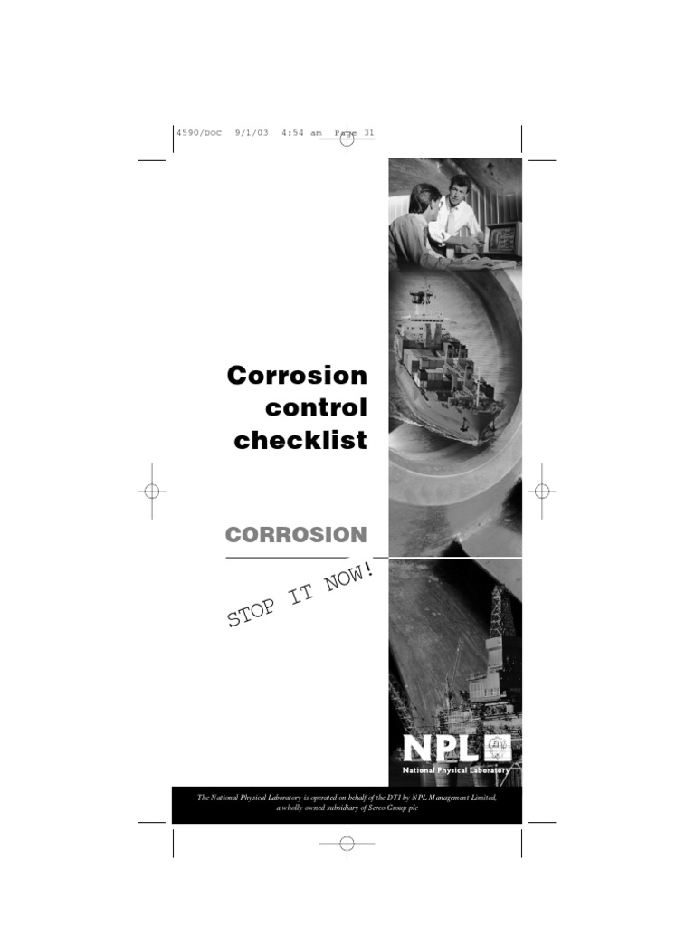 Checklist For Corrosion Control | PDF