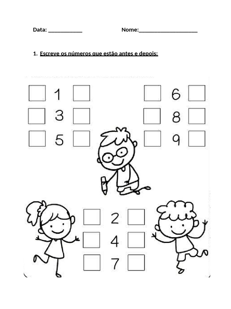 Contagens_números Antes e Depois | PDF
