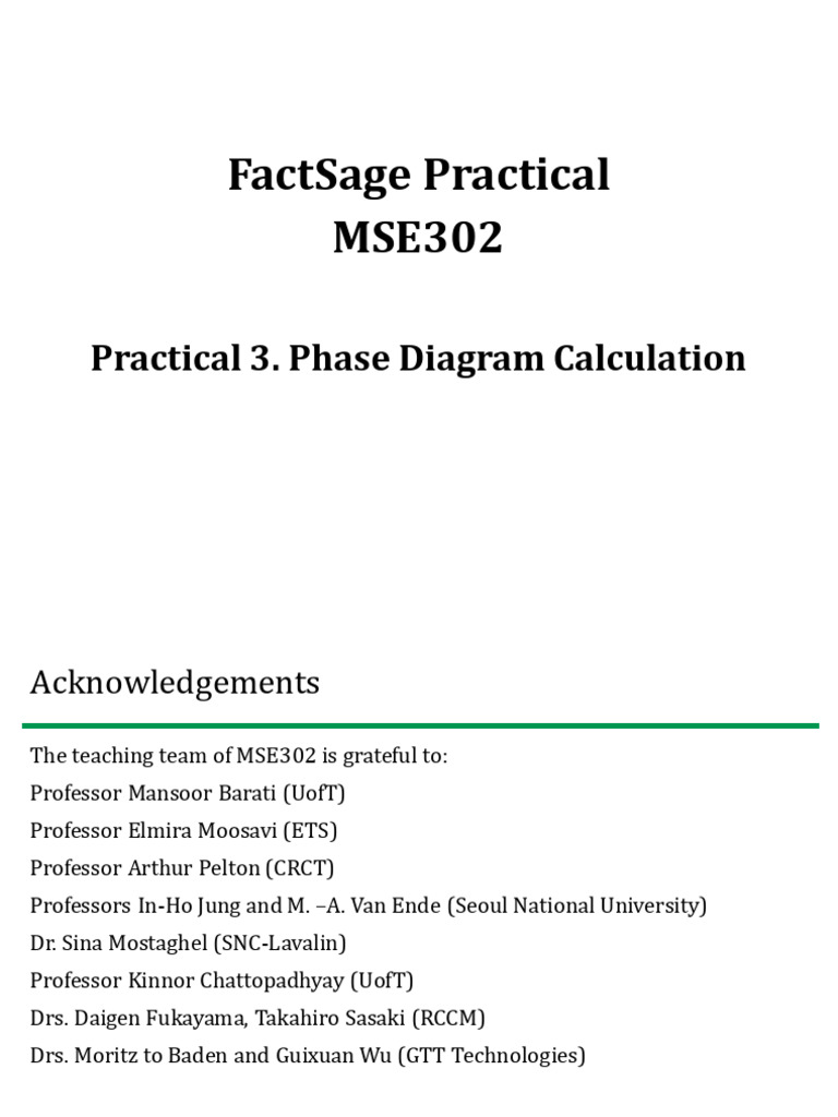 FactSage 3 | PDF | Phase (Matter) | Phase Diagram
