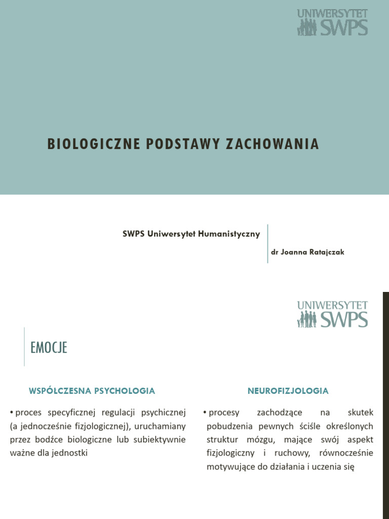 BPZ SWPS Układ Nagrody Uzależnienia Neuroplastyczność | PDF