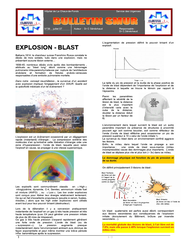 Lésions de blast : définition et impacts | PDF | Pression | Maladies et ...