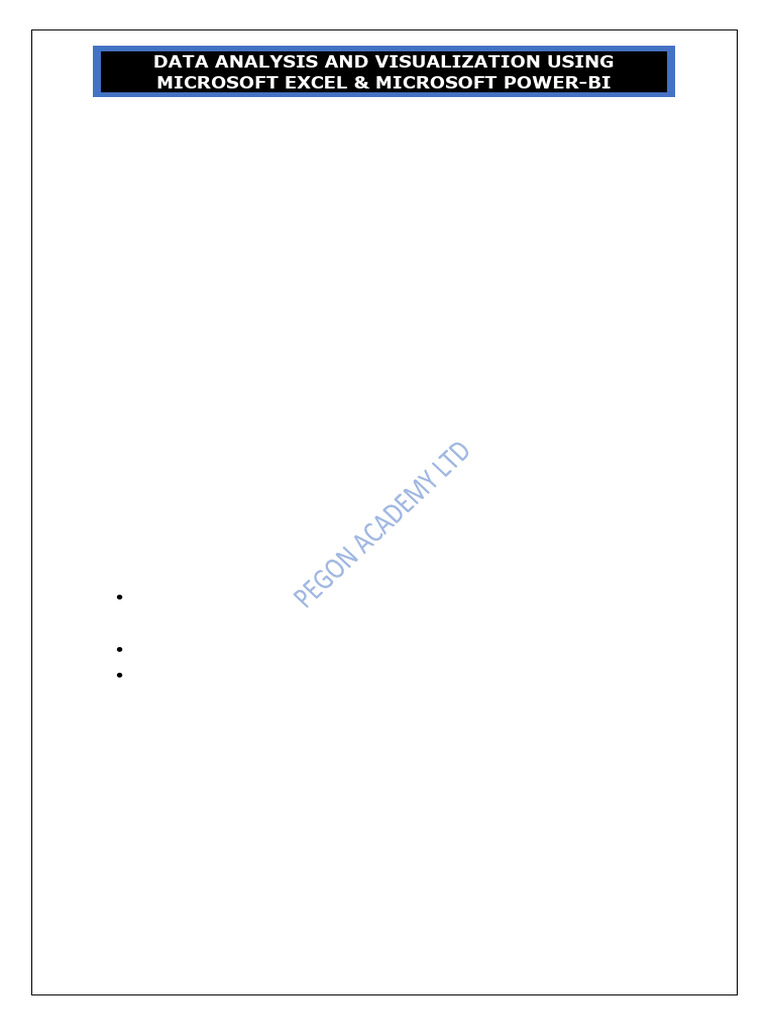 Data Analysis BOOT-CAMP - Course Outline | PDF | Analytics | Data Analysis