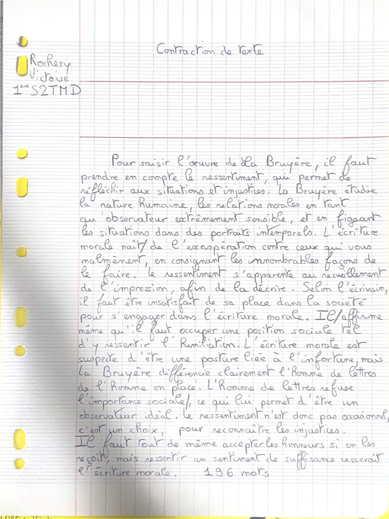 Contraction de Texte | PDF