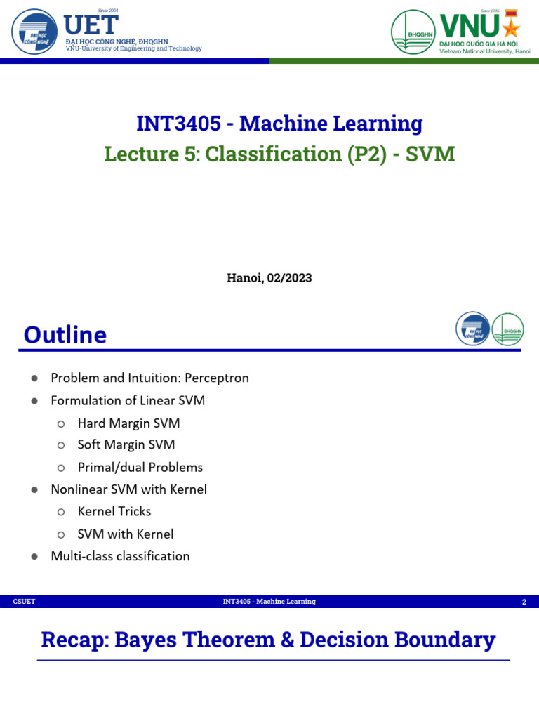 Lecture 6_Classification_SVM | PDF | Support Vector Machine | Machine ... Lecture 6_Classification_SVM | PDF | Support Vector Machine | Machine ...