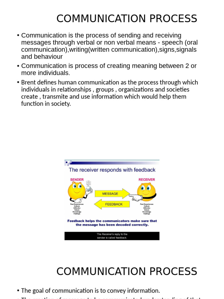 Communication Process | PDF | Social Science | Science & Mathematics