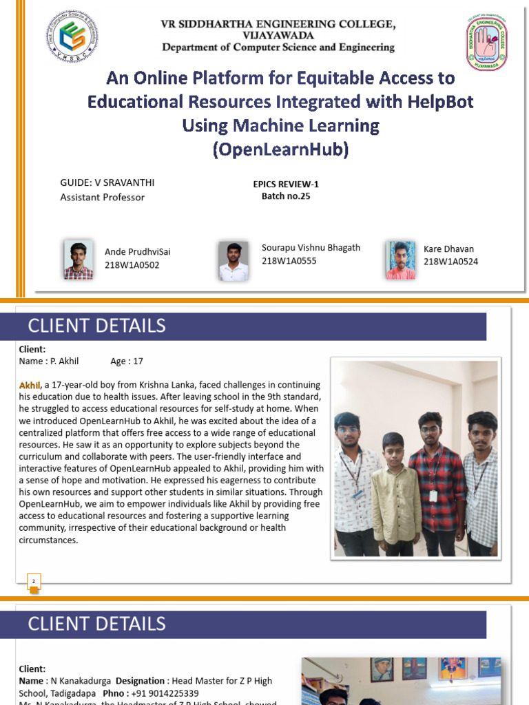 EPICS_Review1 | PDF | Usability | Python (Programming Language)