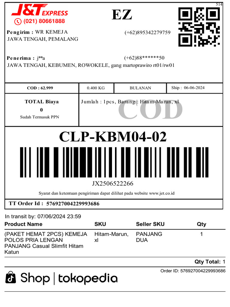 06-06 - 12-24-13 - Shipping Label+packing List | PDF