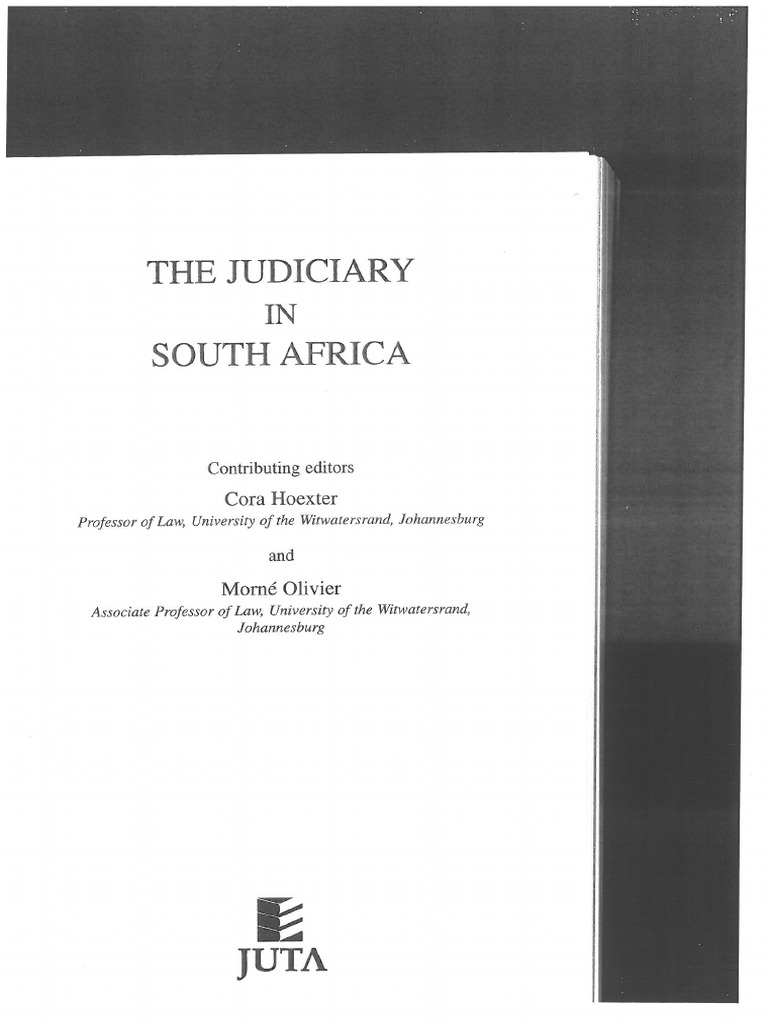Mhango, M Transformation and The Judiciary' in The Judiciary in South ...