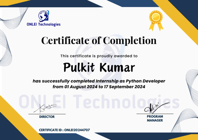 Oct Certificate | PDF