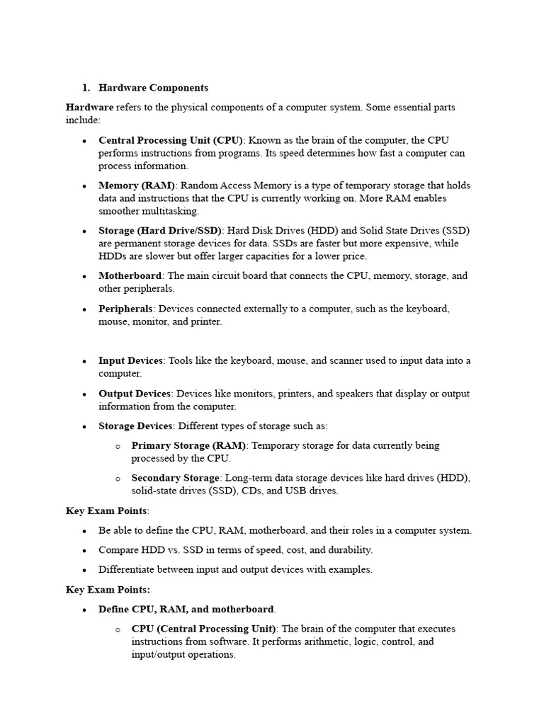 Information Technology Basics | PDF | Computer Network | Computer Data Storage