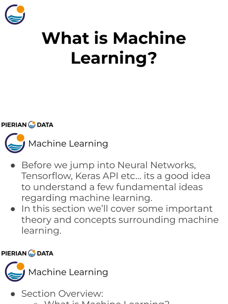 04-Machine-Learning-Overview | PDF | Machine Learning | Artificial ...