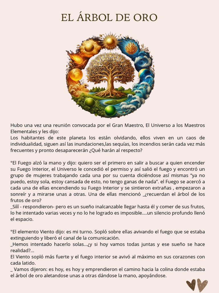 Cuento El Árbol de Oro - Jenny | PDF | Incendios