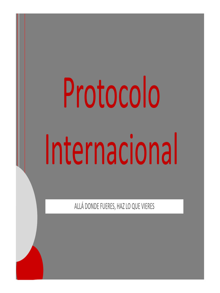 Protocolo Internacional | PDF | Calendario | Beso