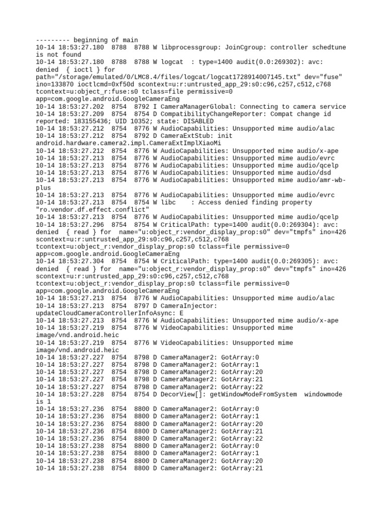 Log Cat 1728914007145 | PDF | Computing | Software