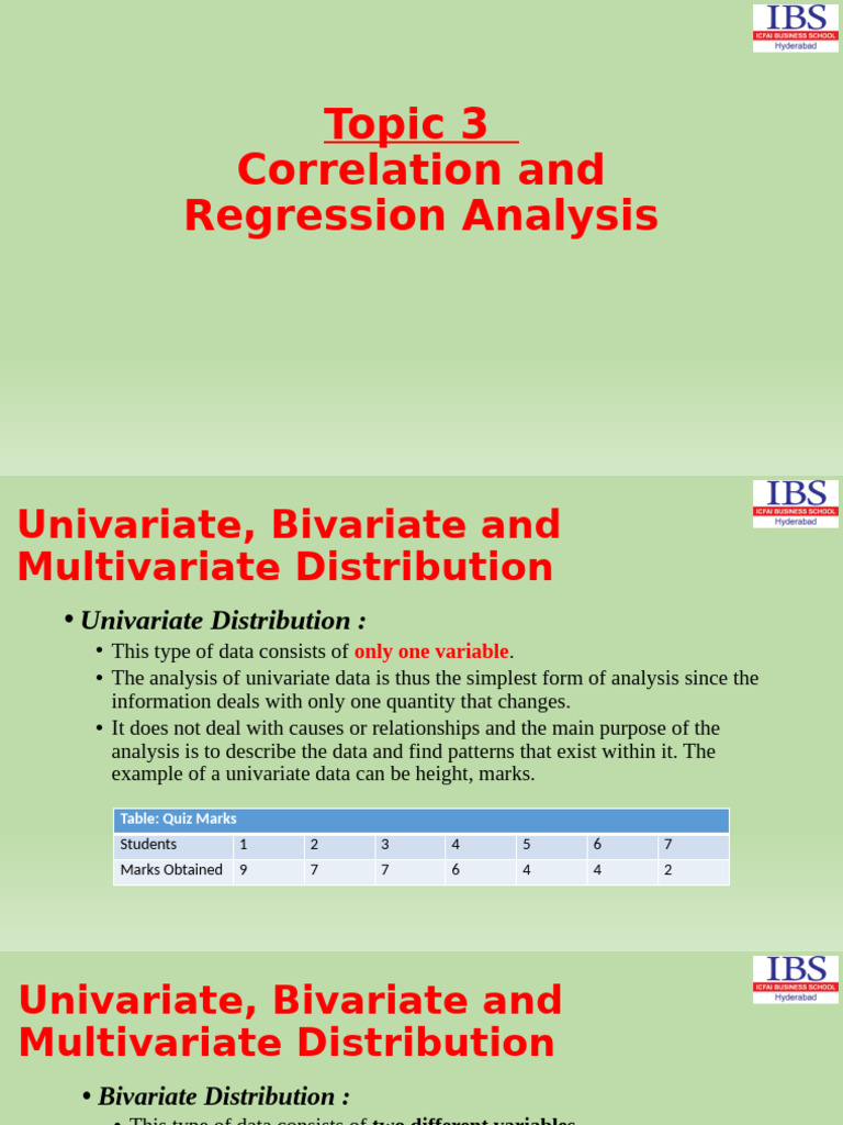 Correlation and Regression Analysis | PDF | Dependent And Independent Variables | Scatter Plot