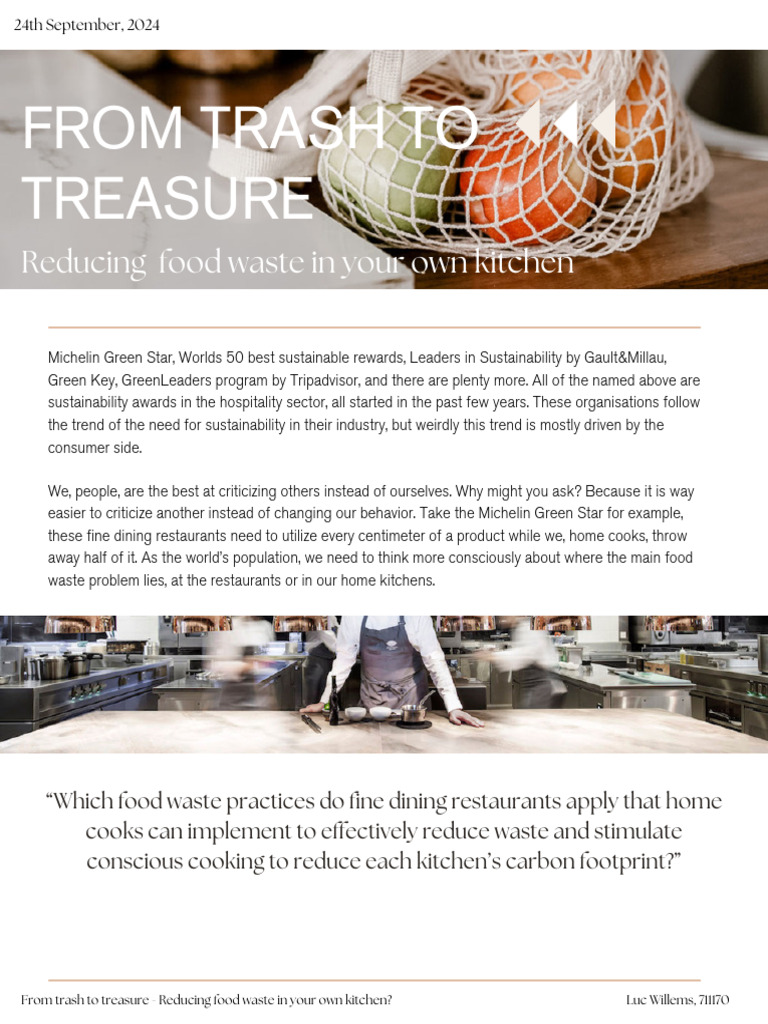 From Trash To Treasure - Luc Willems | PDF | Natural Environment