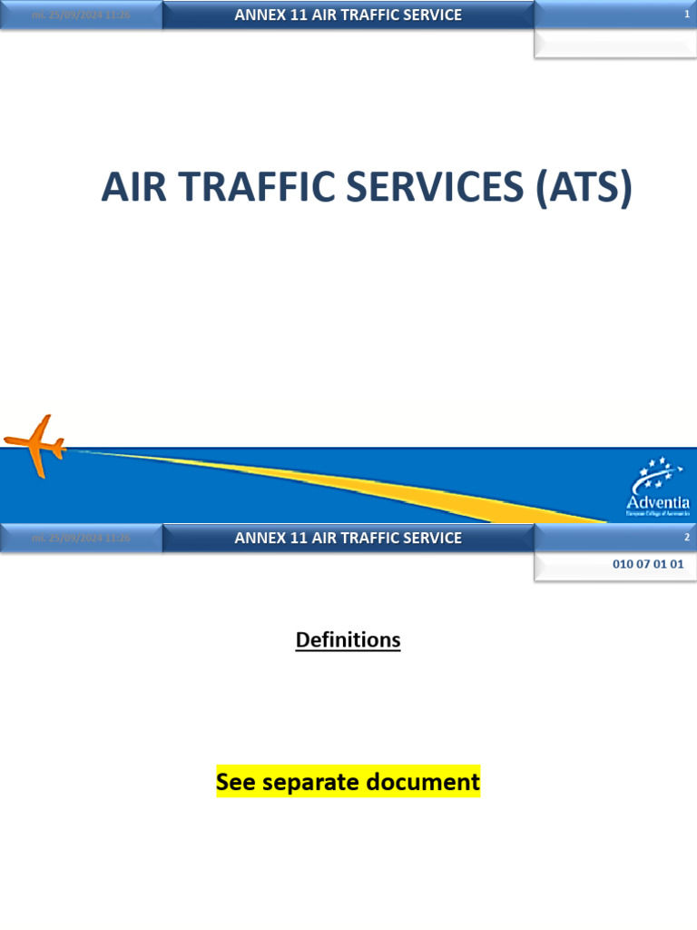 Air Traffic Services | PDF | Instrument Flight Rules | Air Traffic Control