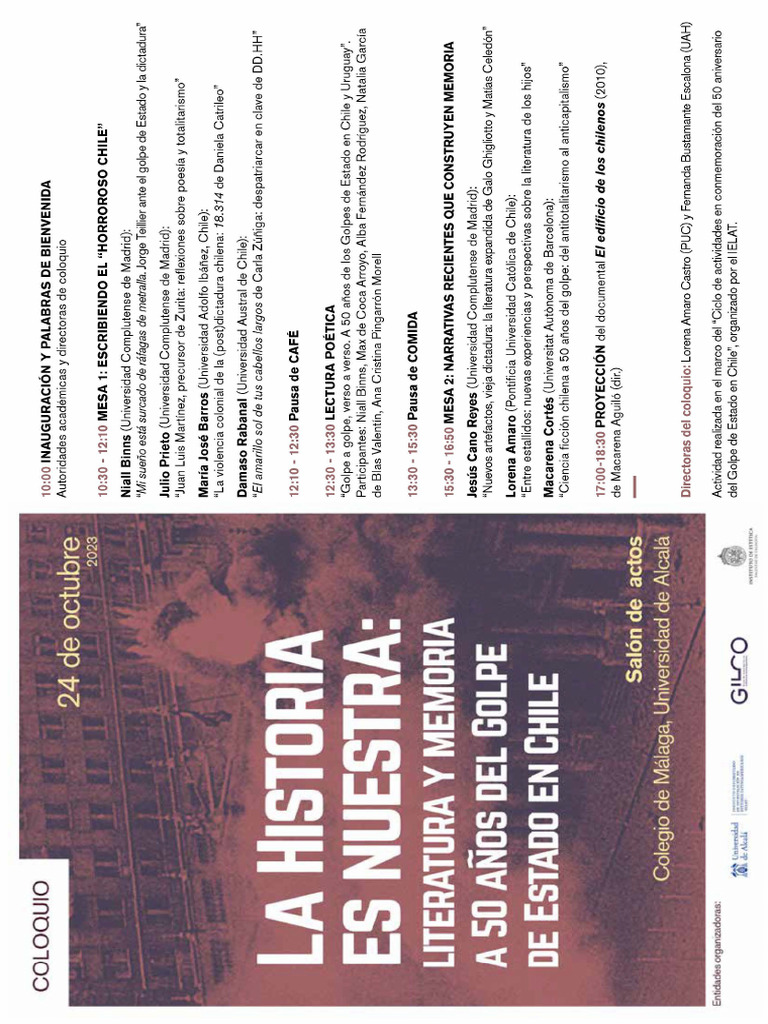 Programa_Coloquio_LaHistoriaesNuestra | PDF