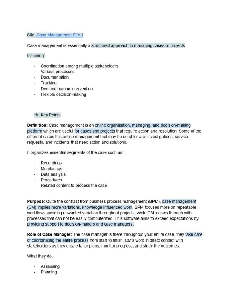 Case Management: Automation | PDF | Business Process Management | Business