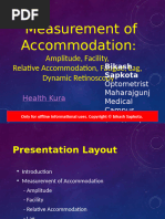 Amplitude of Accommodation | PDF | Eye | Vision