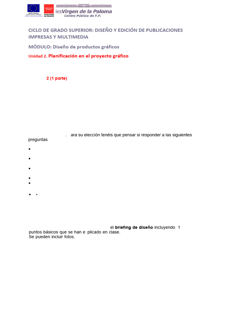 Práctica Ud2., Brief y Diseño Cartel | PDF | Diseño | Archivo de computadora