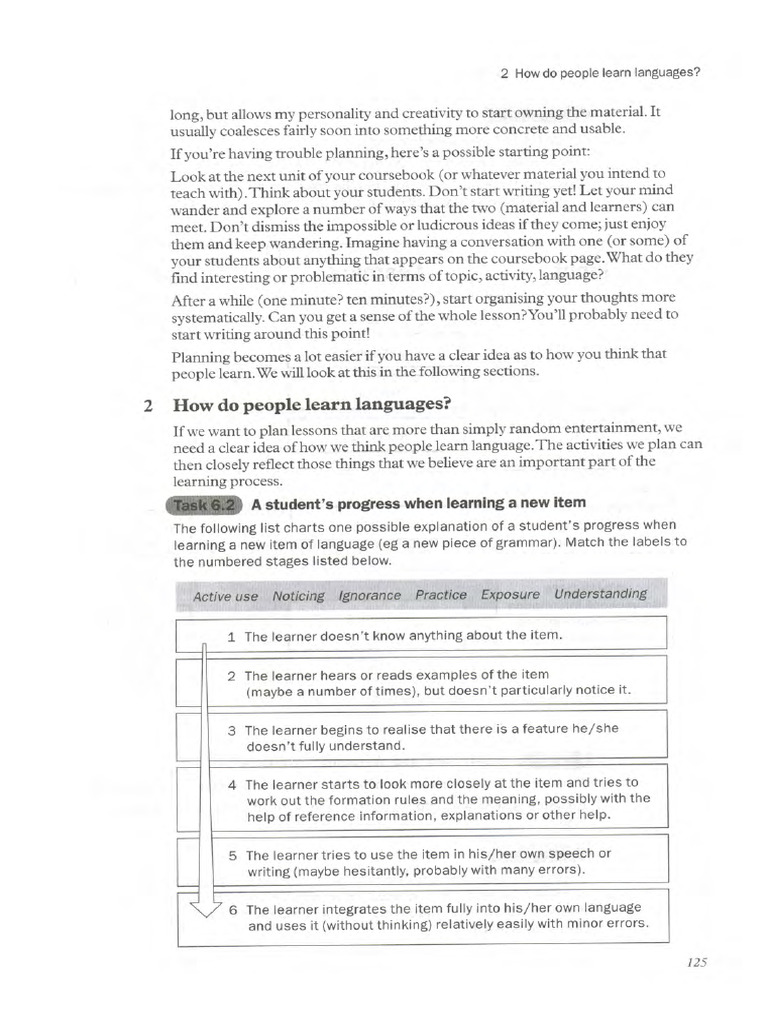 Learning Teaching - How people learn languages | PDF