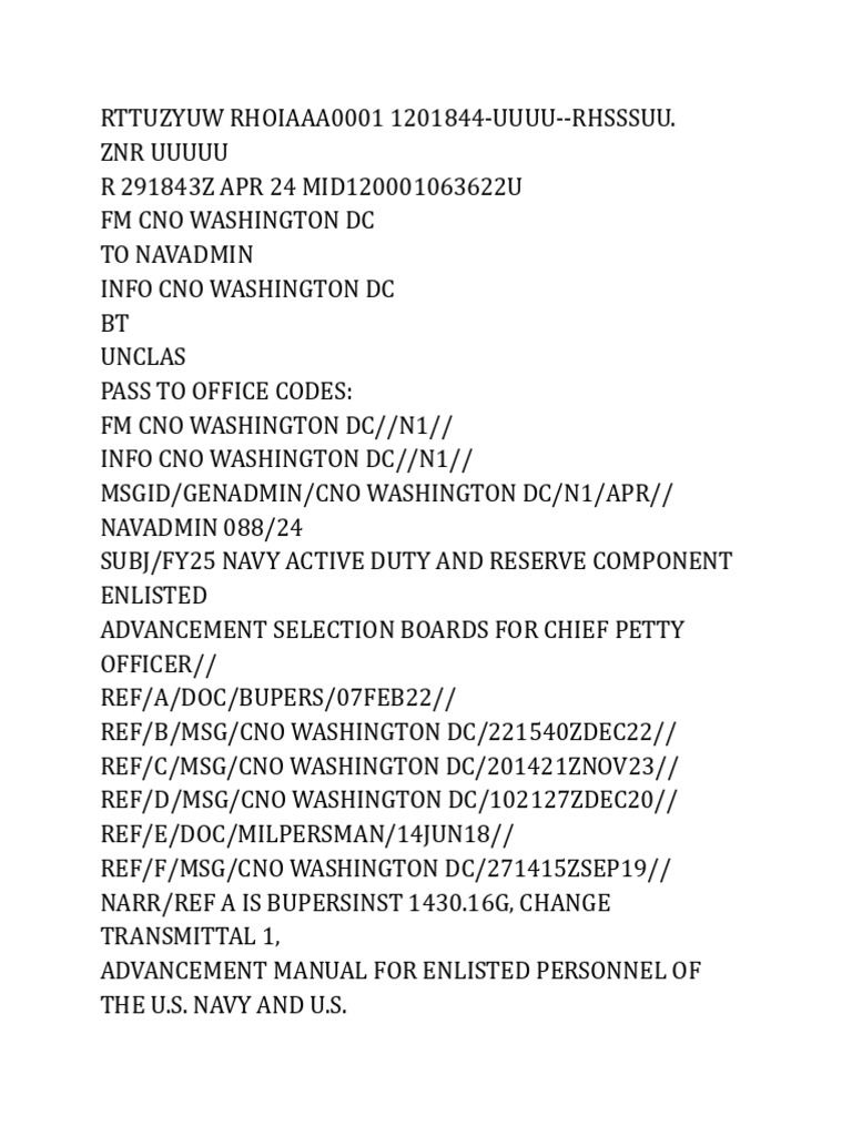 Navadmin 088 24 - 240430 - 063004 | PDF | United States Navy | Navies