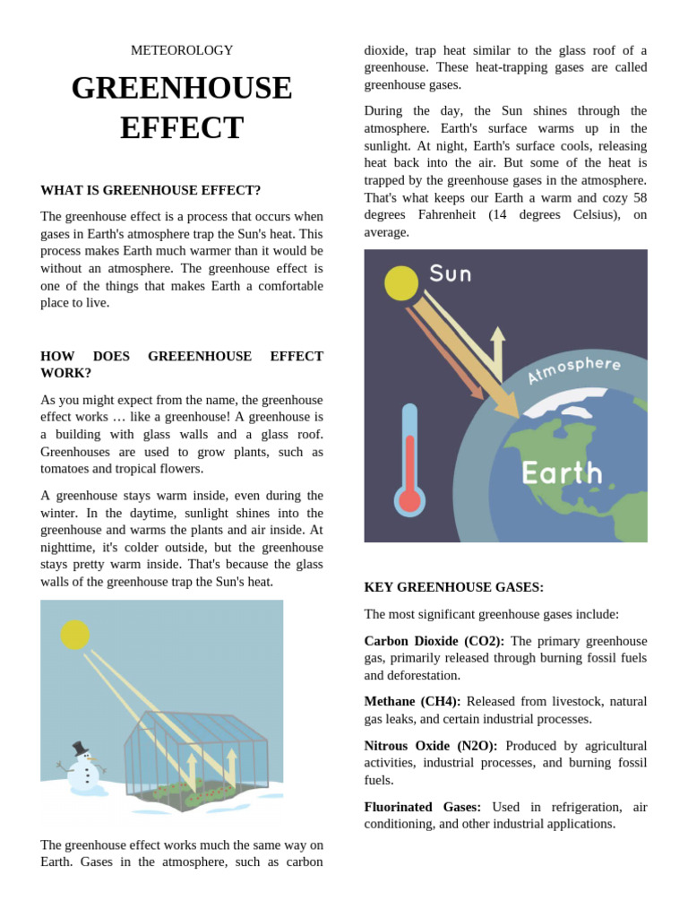 Understanding the Greenhouse Effect | PDF | Climate Change | Greenhouse ...