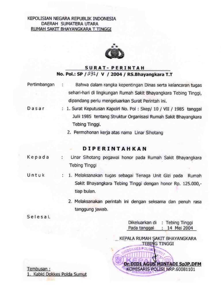 Surat Perintah | PDF