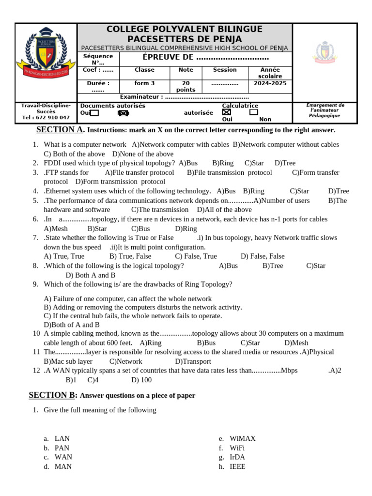 pacesetters edited | PDF | Computer Network | Network Topology
