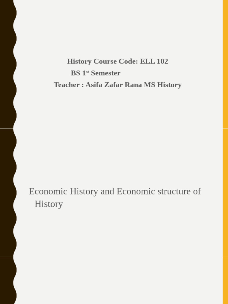 Economic History: Concepts and Approaches | PDF | Marxism | Economic ...