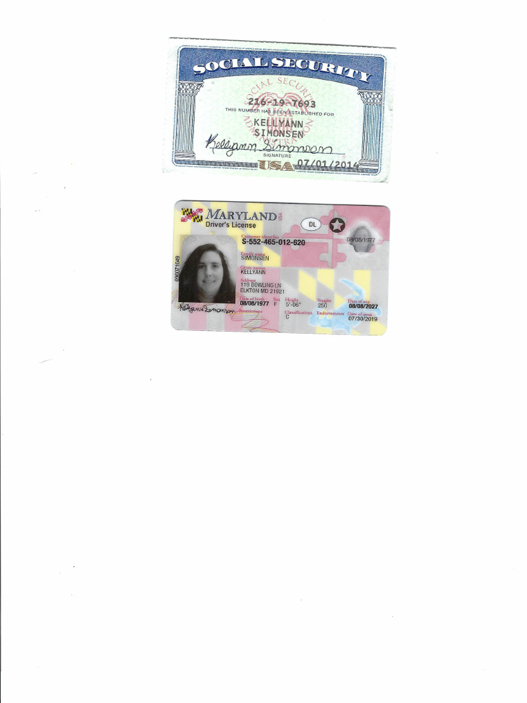 KS Drivers License, Ss Card, Covid Card | PDF