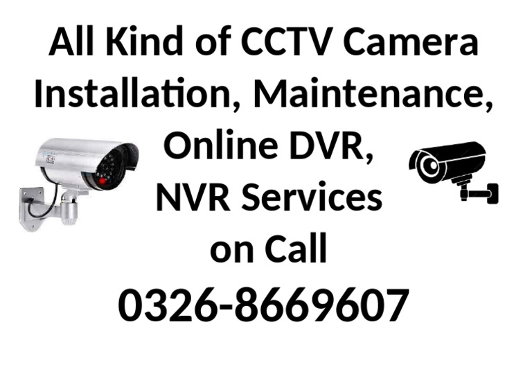 All Kind of CCTV Camera Installation | PDF