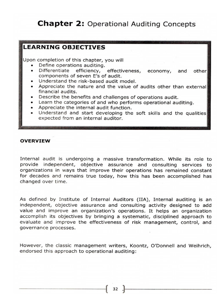 Operational Auditing Concepts | PDF