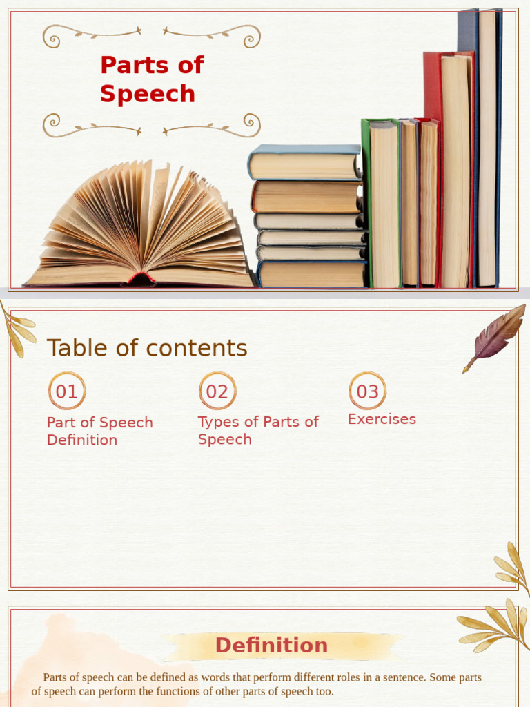 Understanding Parts of Speech | PDF | Part Of Speech | Verb