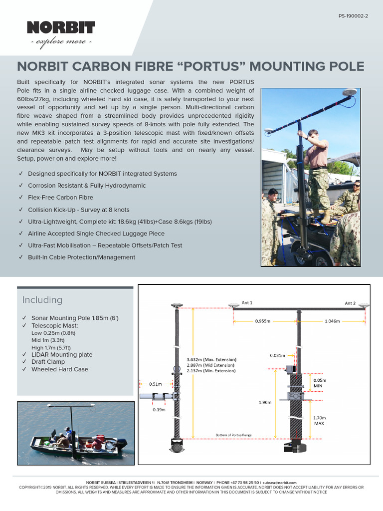 PS 190002 2 - Carbon Fiber PORTUS Pole - A4 | PDF | Technology ...