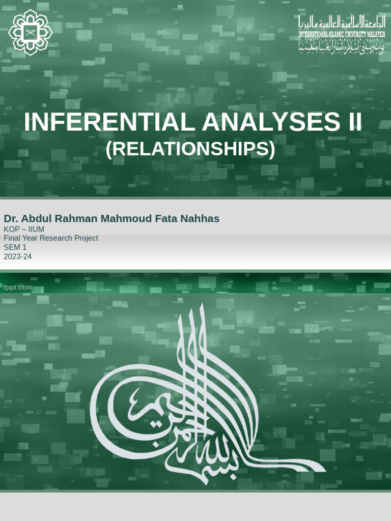 Inferential Analysis | PDF | Linear Regression | Regression Analysis