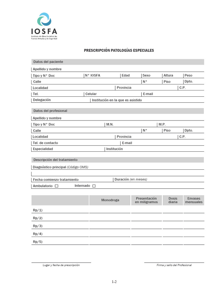 Prescripcion de Patologias Especiales XwL9T | PDF