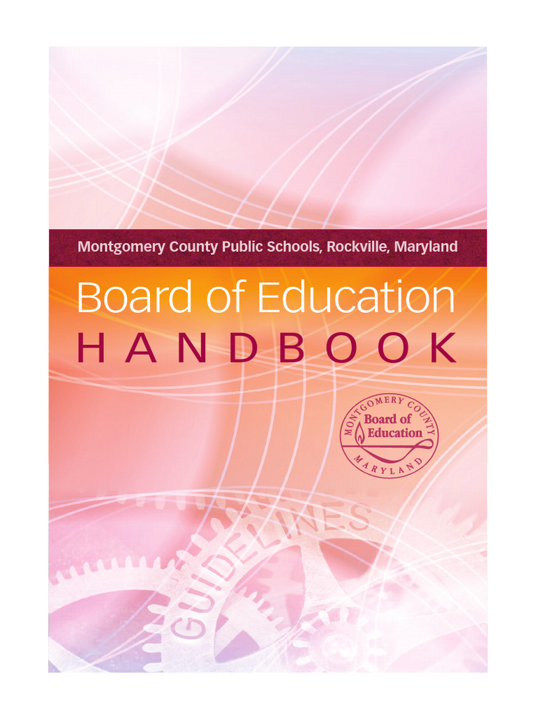 2024 Board of Education Handbook | PDF | Agenda (Meeting) | Discovery (Law)
