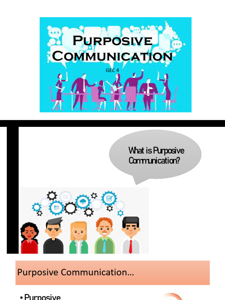 Purposive Com Intro | PDF