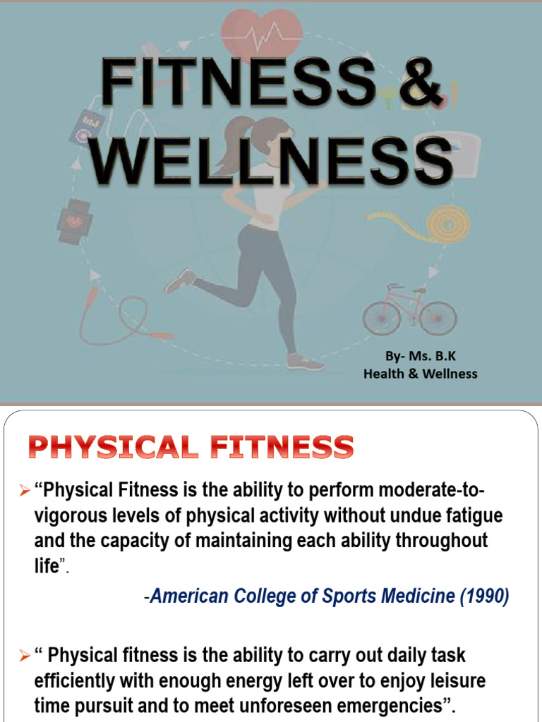 FITNESS - WELLNESS | PDF | Physical Fitness