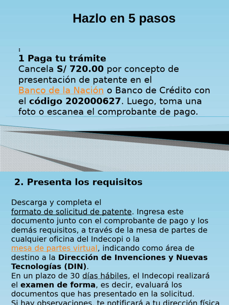 Cinco Pasos | PDF | Patentar | Bancos