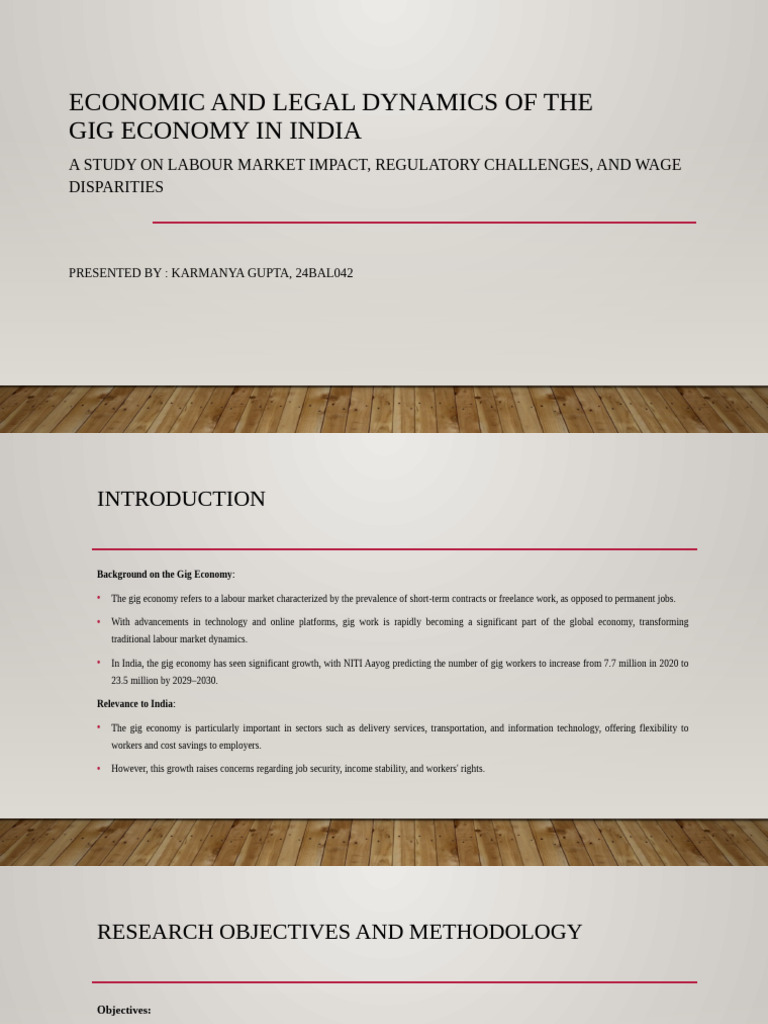 Economics Research Project Presentation | PDF | Employment | Labour ...