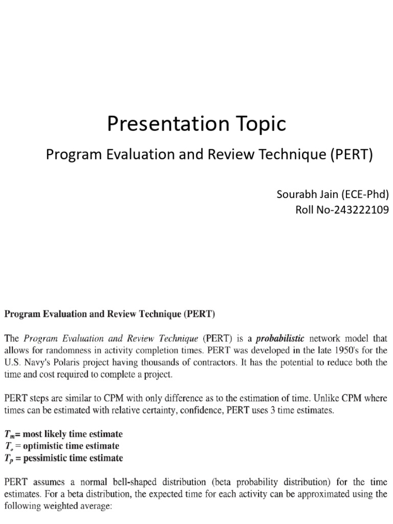 PERT | PDF | Teaching Methods & Materials | Computers