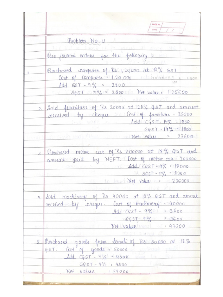 Pass Journal Entries | PDF