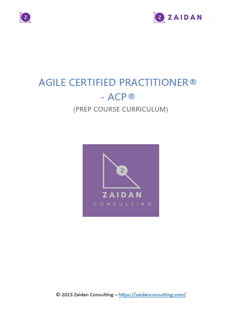ACP Course Outline | PDF | Business
