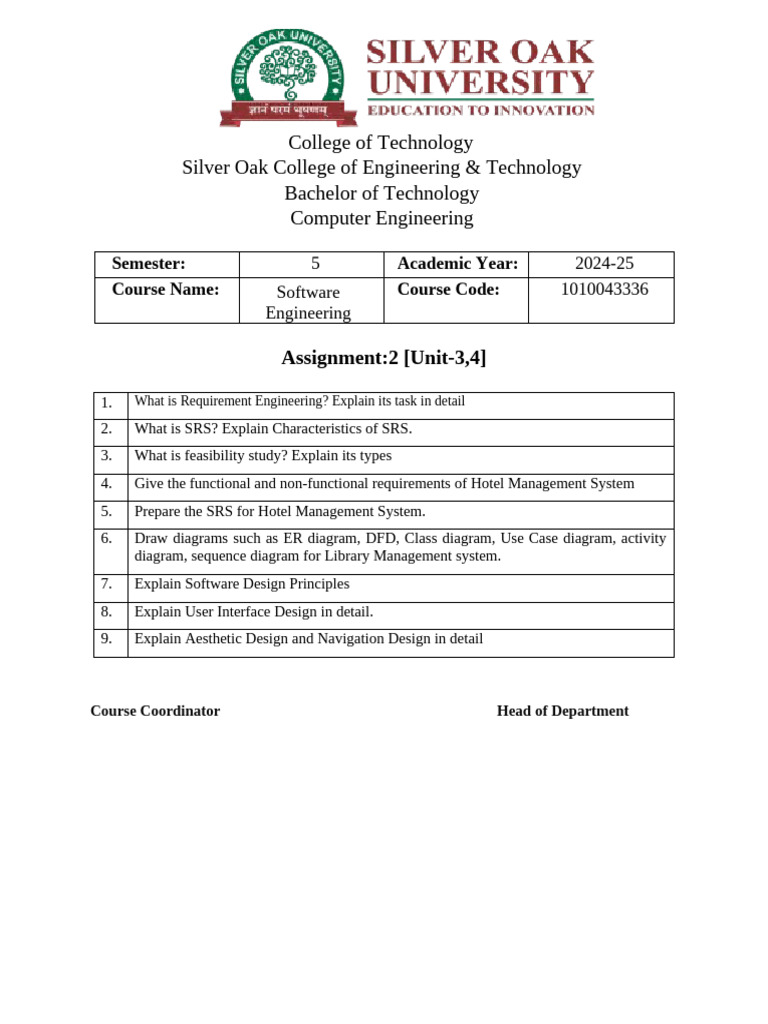 Software Engineering Assignment | PDF | Computers